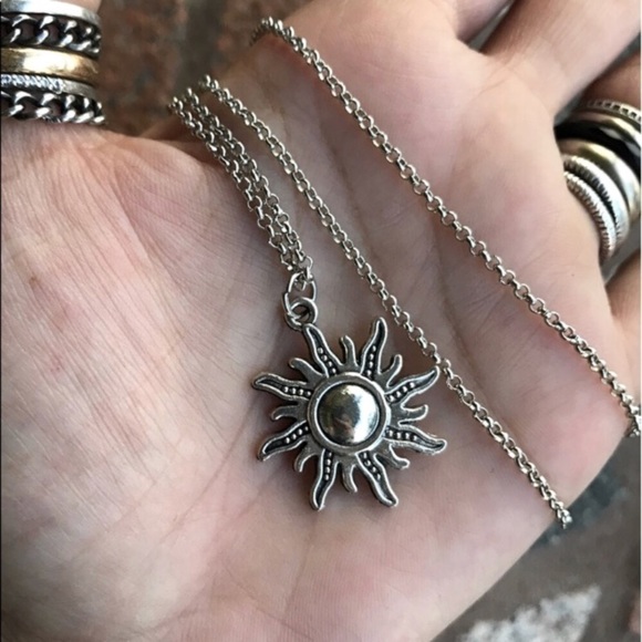 Silverskylight | Jewelry | Sale Boho Silver Plated Sun Chain Necklace ...